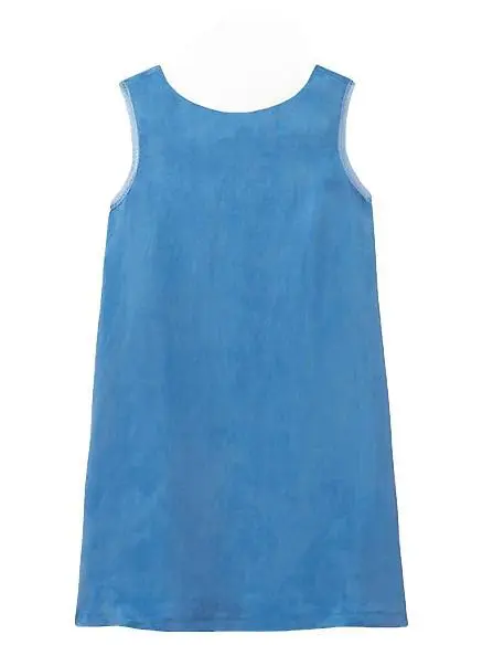 Claudie Pierlot Tie-back Sleeveless Lyocell Mini Dress - Amsterdam Blue