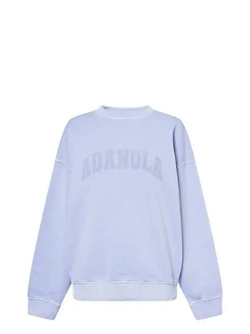 ADANOLA Oversized Cotton-jersey Sweatshirt - Washed Lavender