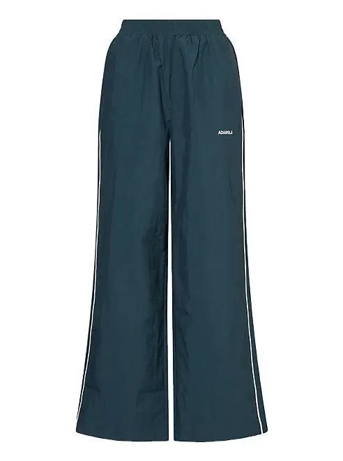 ADANOLA Logo-embroidered Straight-leg Jogging Bottoms - Teal Blue