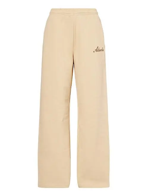 ADANOLA Signature Straight-leg Cotton-jersey Jogging Bottoms - Caramel Beige