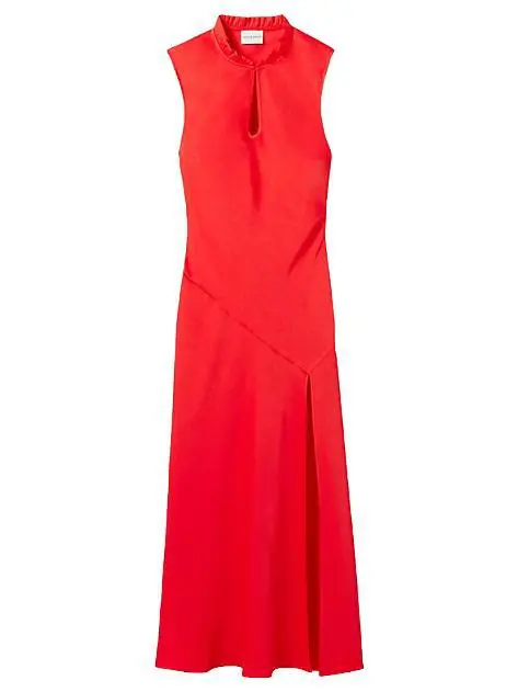 Claudie Pierlot Sleeveless Woven Midi Dress - Tangerine