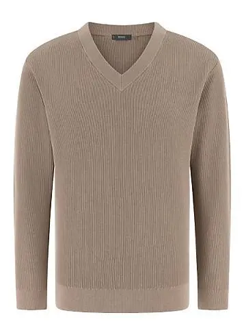 Boggi Milano Cotton-blend Jumper - Taupe