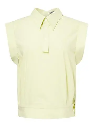 Issey Miyake Odd Short-sleeve Cotton Shirt - Light Green
