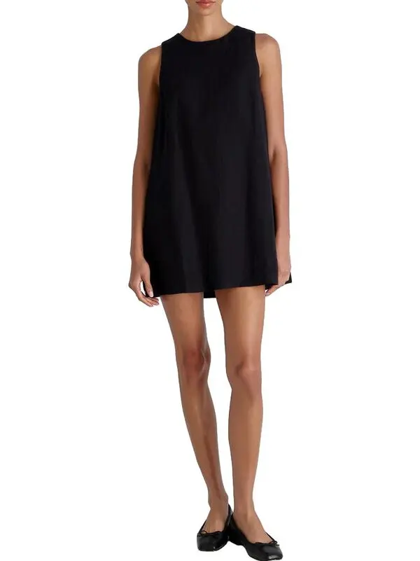 French Connection Sleeveless Shift Mini Dress - Black