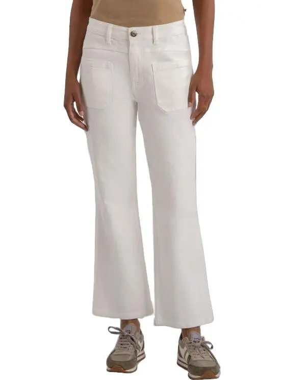 Kut From The Kloth Kelsey High-waist Flare Jeans - White