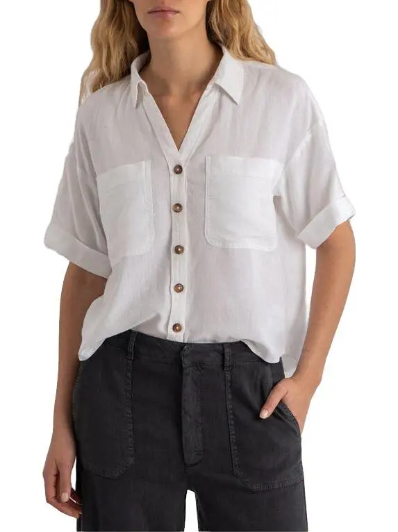 Kut From The Kloth Brianna Boxy Shirt - White
