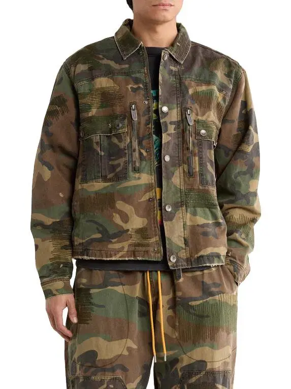 DIET STARTS MONDAY Hopkins Camo Utility Jacket - Camo Multi