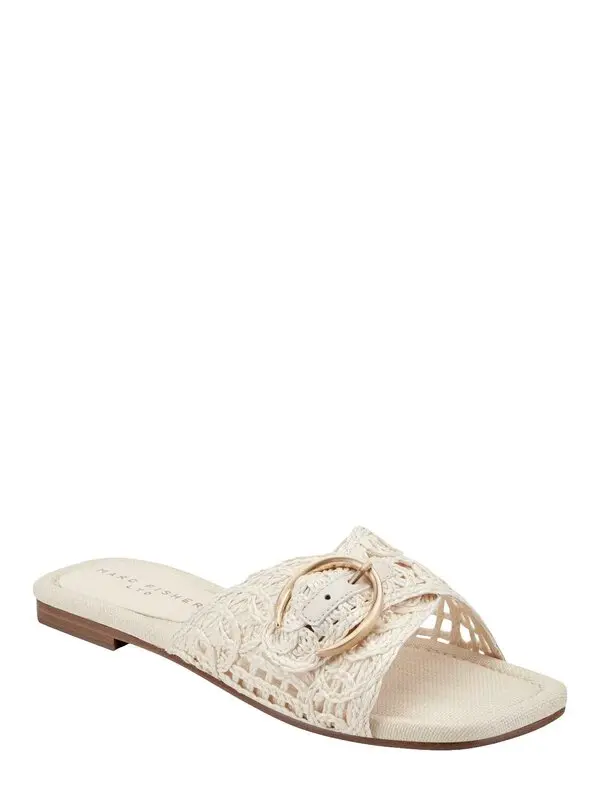 Marc Fisher Nacole Slide Sandal - Ivory