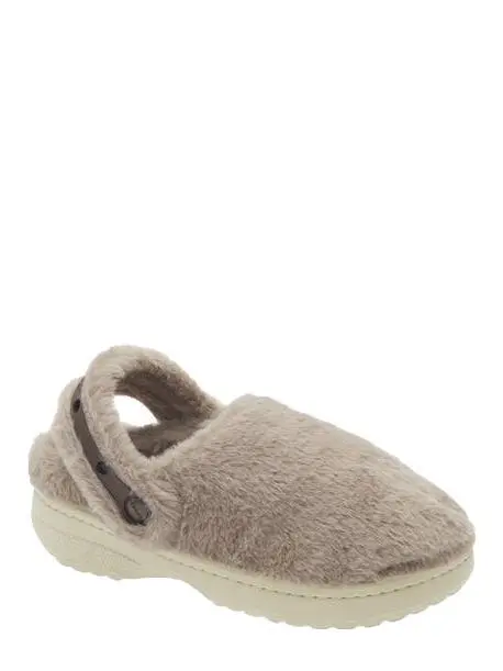 CROCS Classic Faux Fur Clog - Mushroom
