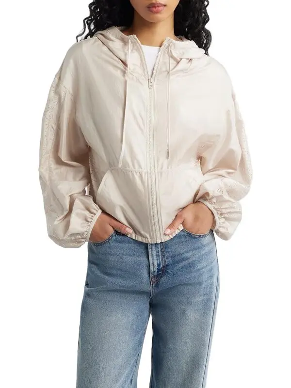 UGG Chiara Hooded Nylon Jacket - Bluff