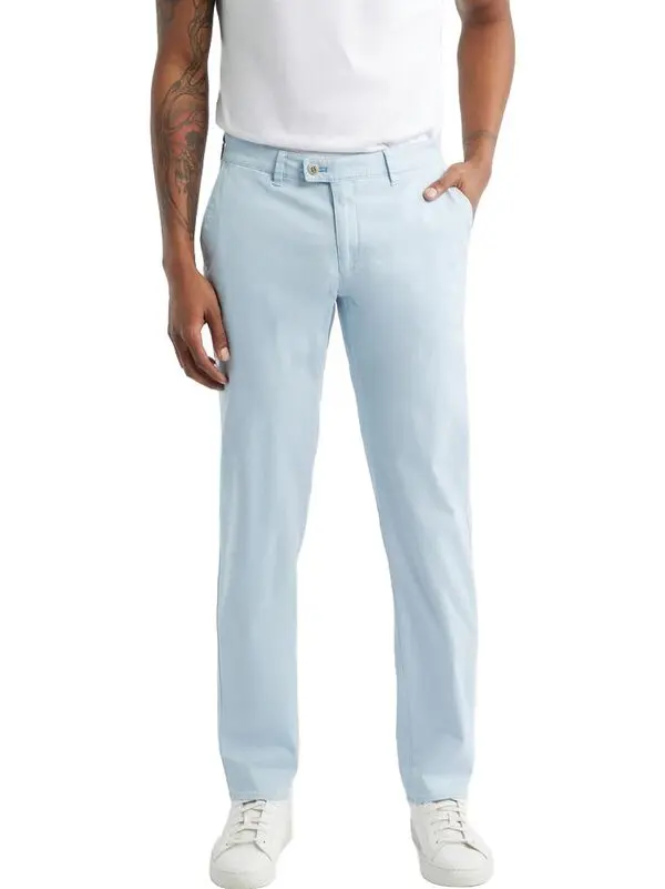 BRAX Fabio Idx Flat Front Modern Fit Cotton Blend Chinos - Sky