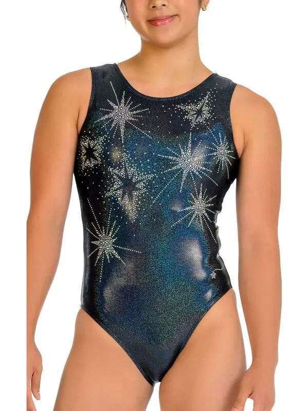DESTIRA Embellished Leotard - Starry Night