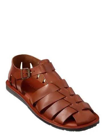 PAUL FREDRICK Roland Fisherman Sandal - Chestnut