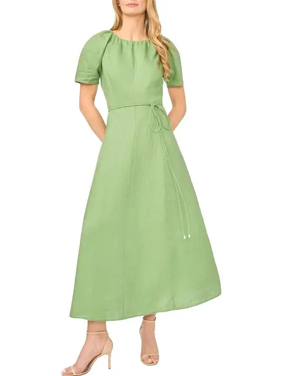 Ted Baker London Allison Raglan Sleeve Linen Maxi Dress - Stone Green
