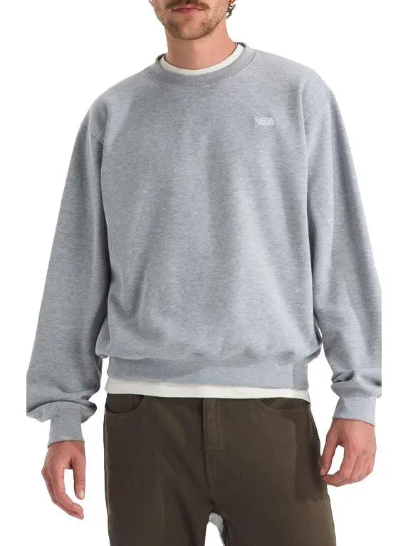 The North Face Relaxed-fit Crewneck Sweatshirt - Tnf Pale Grey Heather