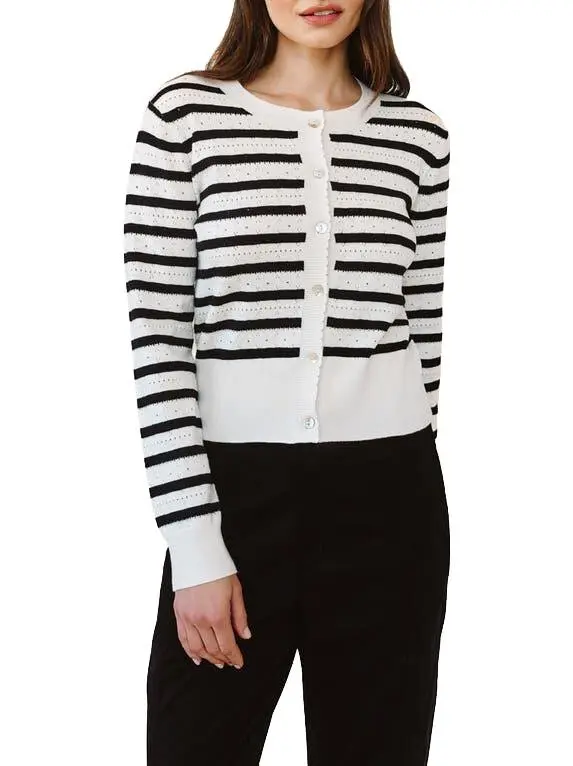 Bella Dahl Fitted Stripe Cardigan - Cherie Stripe