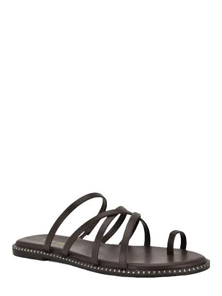 Nine West Digen Toe-loop Sandal - Medium Brown