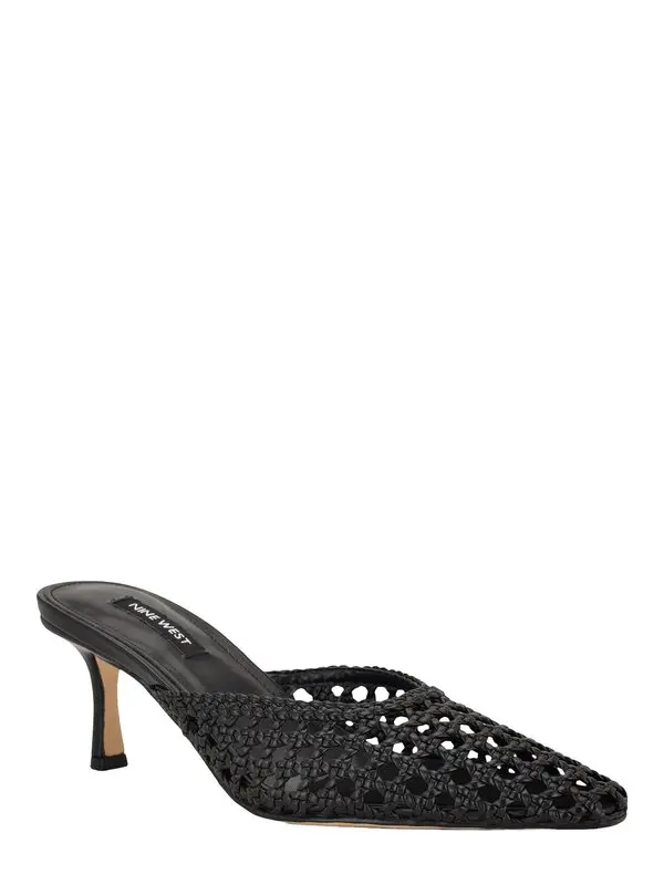 Nine West Camenlaw Woven Mule - Black