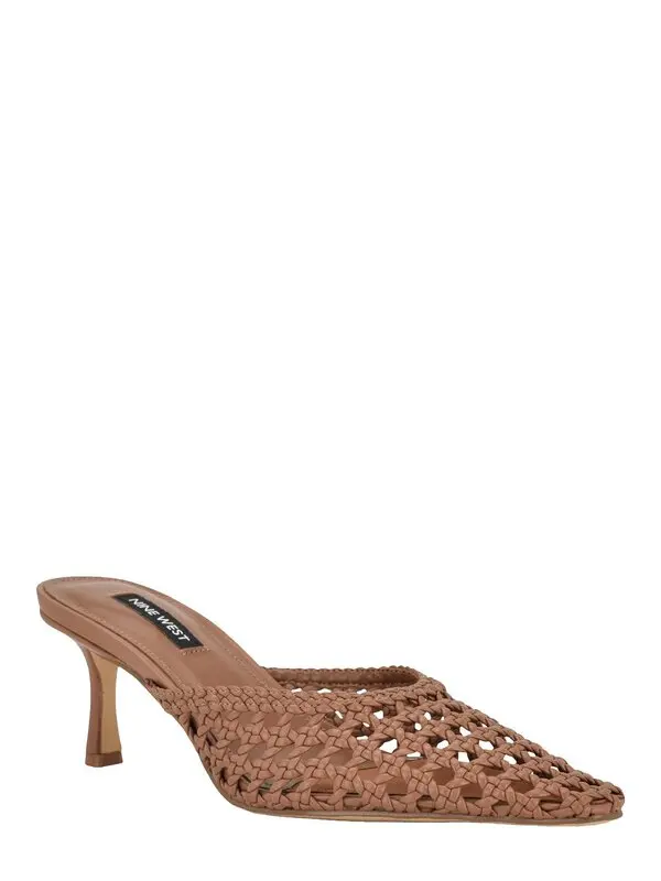 Nine West Camenlaw Woven Mule - Light Brown