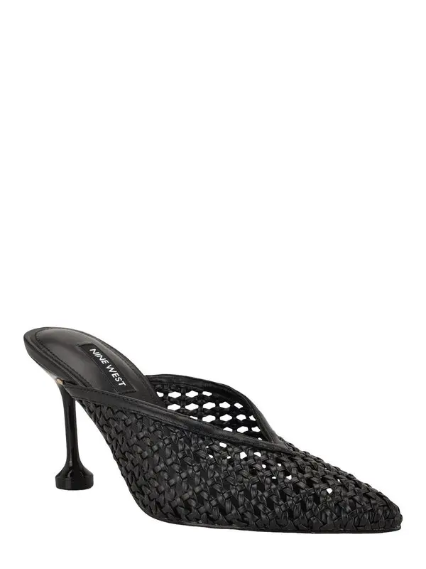 Nine West Woven Mule - Black