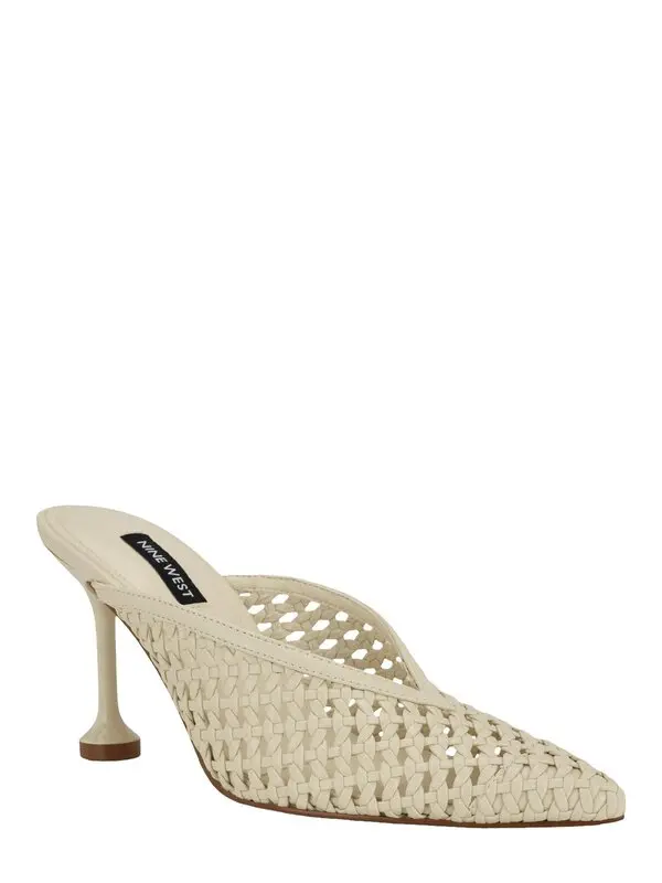 Nine West Woven Mule - Ivory