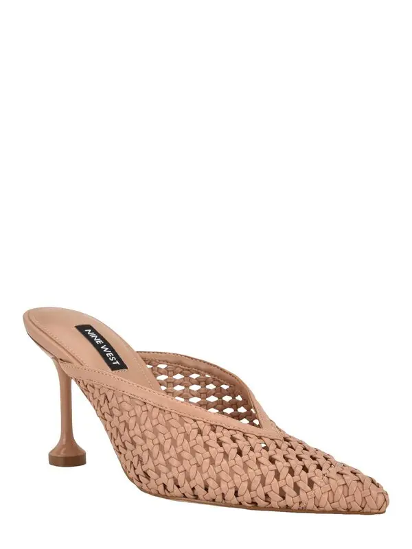 Nine West Woven Mule - Light Natural