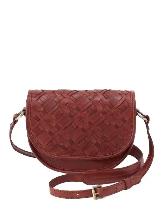 Hobo Small Kiva Leather Crossbody Bag - Chestnut