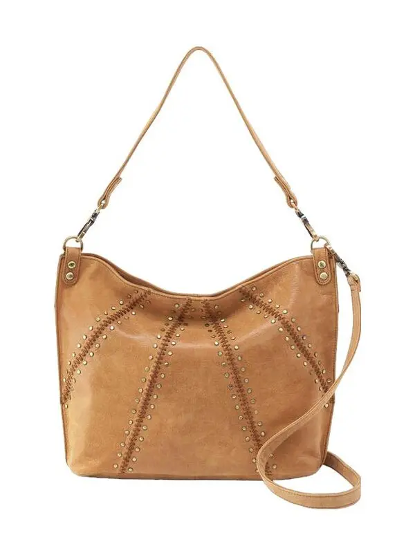 Hobo Pier Leather Shoulder Bag - Whiskey