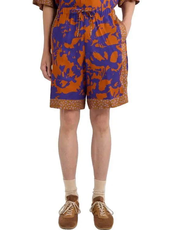 Dries Van Noten Piperi Drawstring Shorts - Orange