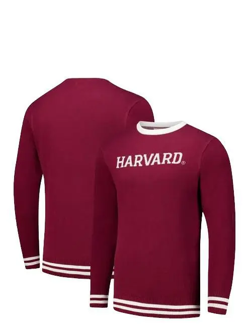 USCAPE APPAREL Harvard Renew Knit Vintage Pullover Sweater - Crimson