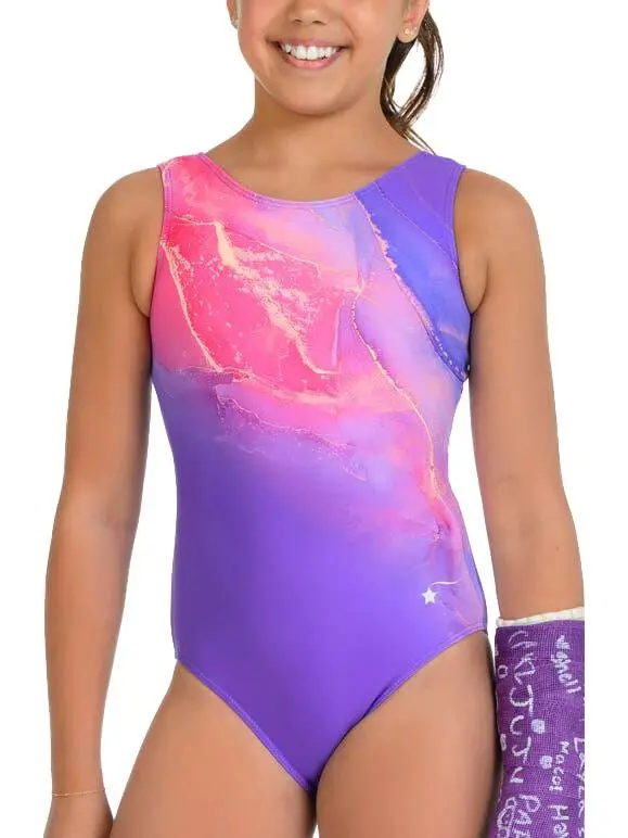 DESTIRA Tank Leotard With Scrunchie - Lavender Haze