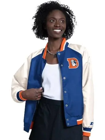 STARTER Raglan Blitz Full-snap Varsity Jacket - Blue