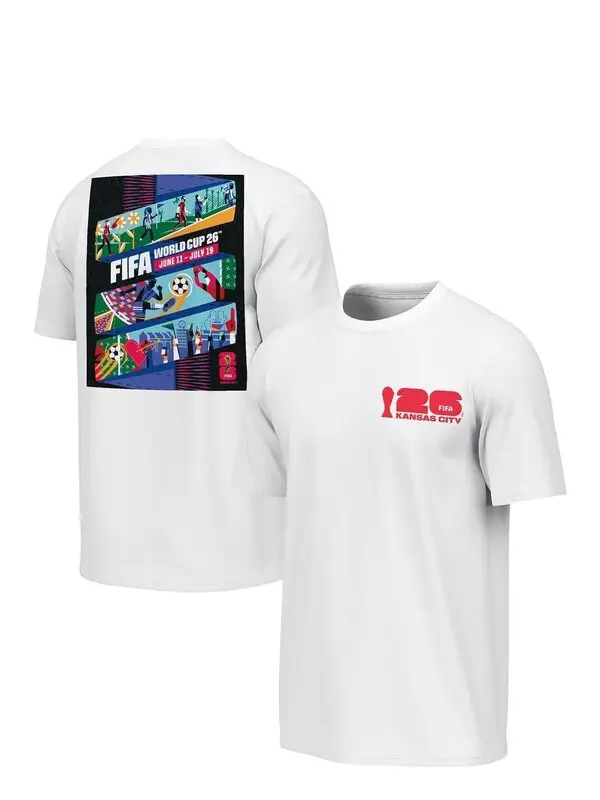 OUTERSTUFF 2026 Fifa World Cup Kansas City Host City Poster Graphic T-shirt - White