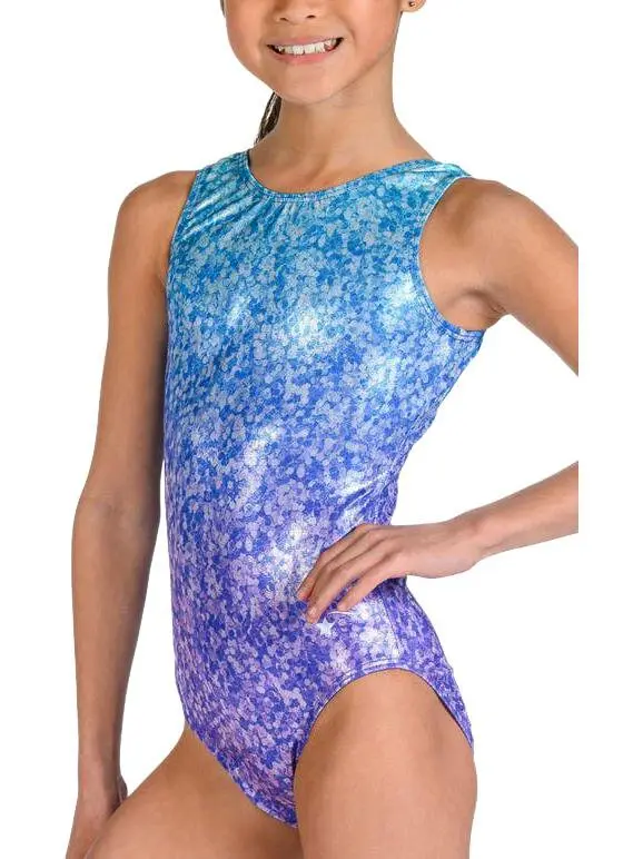DESTIRA Tank Leotard With Scrunchie - Glitter And Glitz Lavender