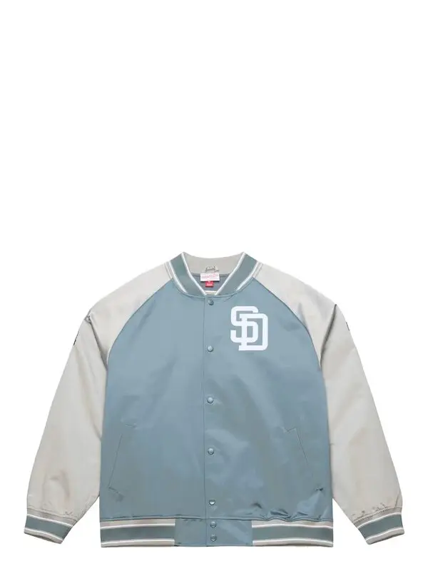 Mitchell & Ness San Diego Padres Satin Jacket - Gray