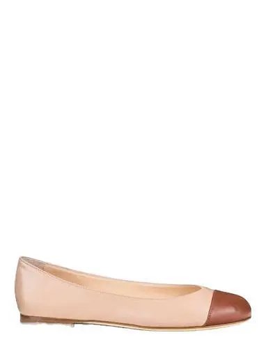 Agl Milly Bicolor Ballet Flat - Biscuit