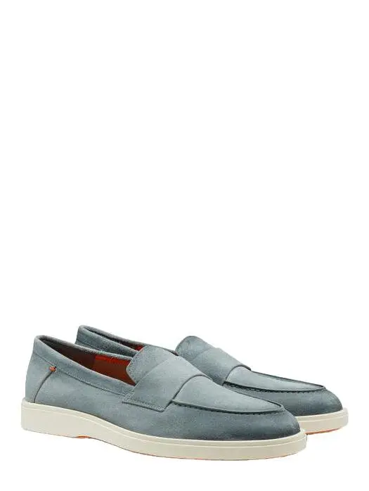Santoni Suede Loafer - Grey