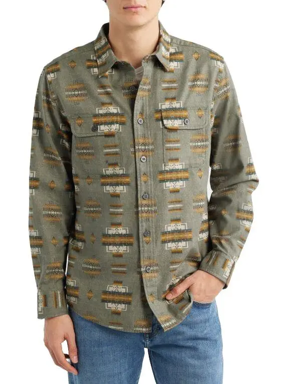 Pendleton Tanner Twill Button-up Shirt - Chief Joseph Stone