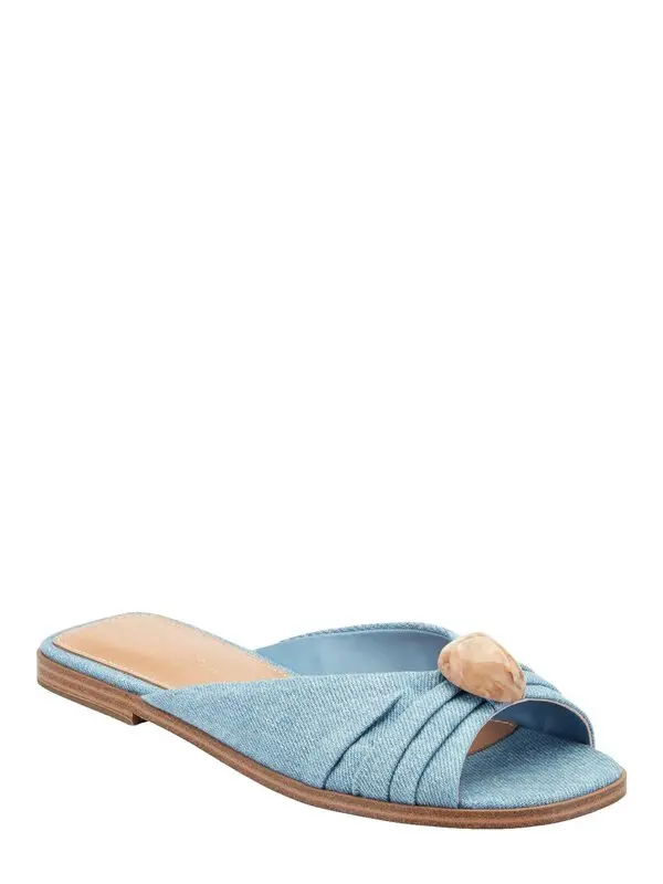 Marc Fisher Dalani Slide Sandal - Medium Blue
