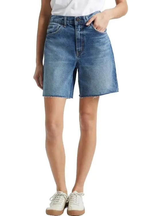 NILI LOTAN Russel Frayed Denim Shorts - Rosebowl Wash