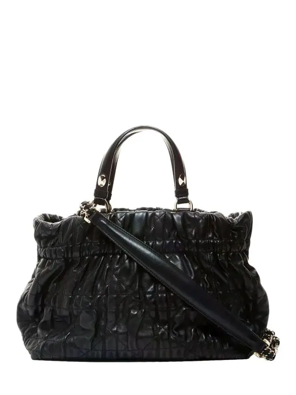 Dior 2000s Quilted Tote Bag - Black