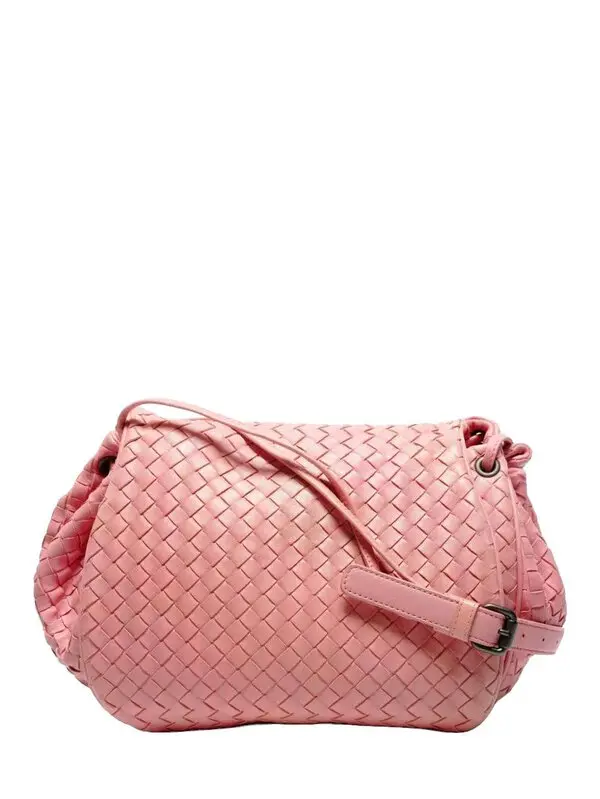 Bottega Veneta 2010 Intrecciato Shoulder Bag - Pink