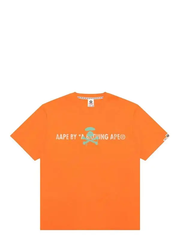 AAPE BY *A BATHING APE Print T-shirt - Orange