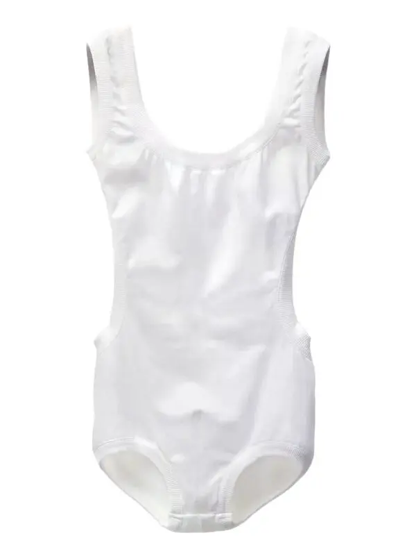 Versace Cut-out Bodysuit - White