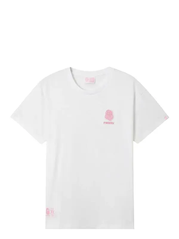 FINGERCROXX Applique T-shirt - White