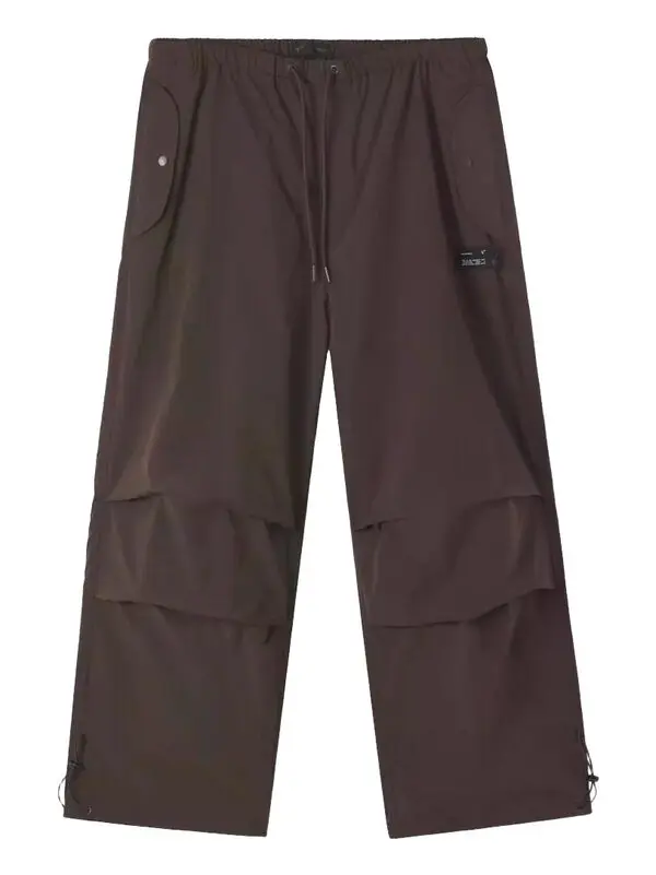 FIVE CM Logo-patch Trousers - Brown