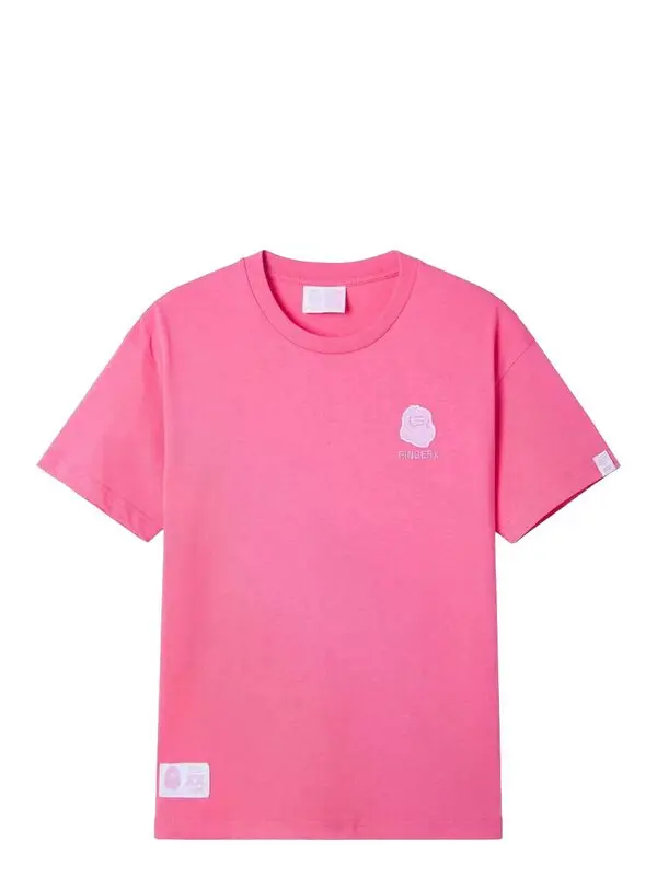 FINGERCROXX Logo-embroidered T-shirt - Pink