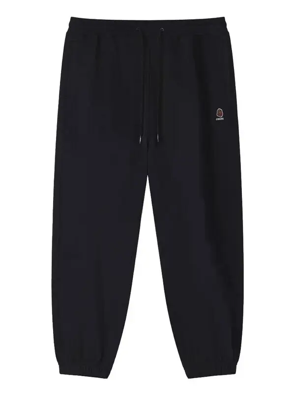 FINGERCROXX Logo-patch Trousers - Black