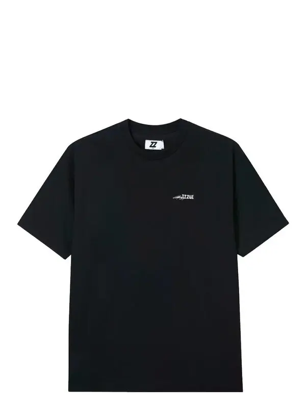 Izzue Graphic Cotton T-shirt - Black