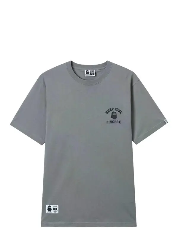 FINGERCROXX Logo-print T-shirt - Grey